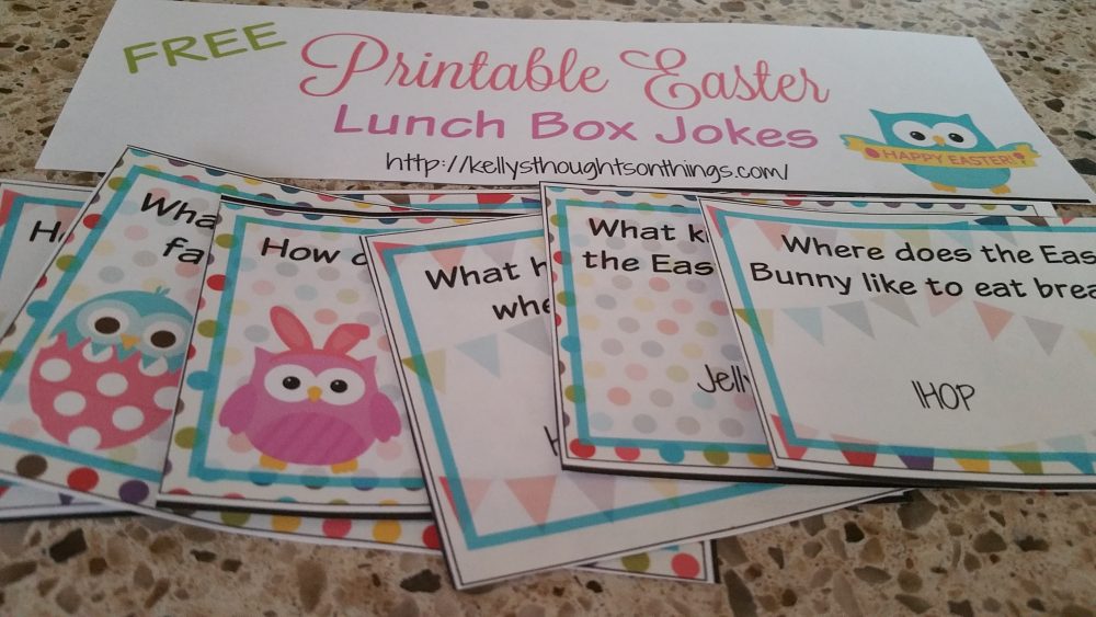 Free Printable: Easter Lunch Box Jokes - Kellys Thoughts On Things