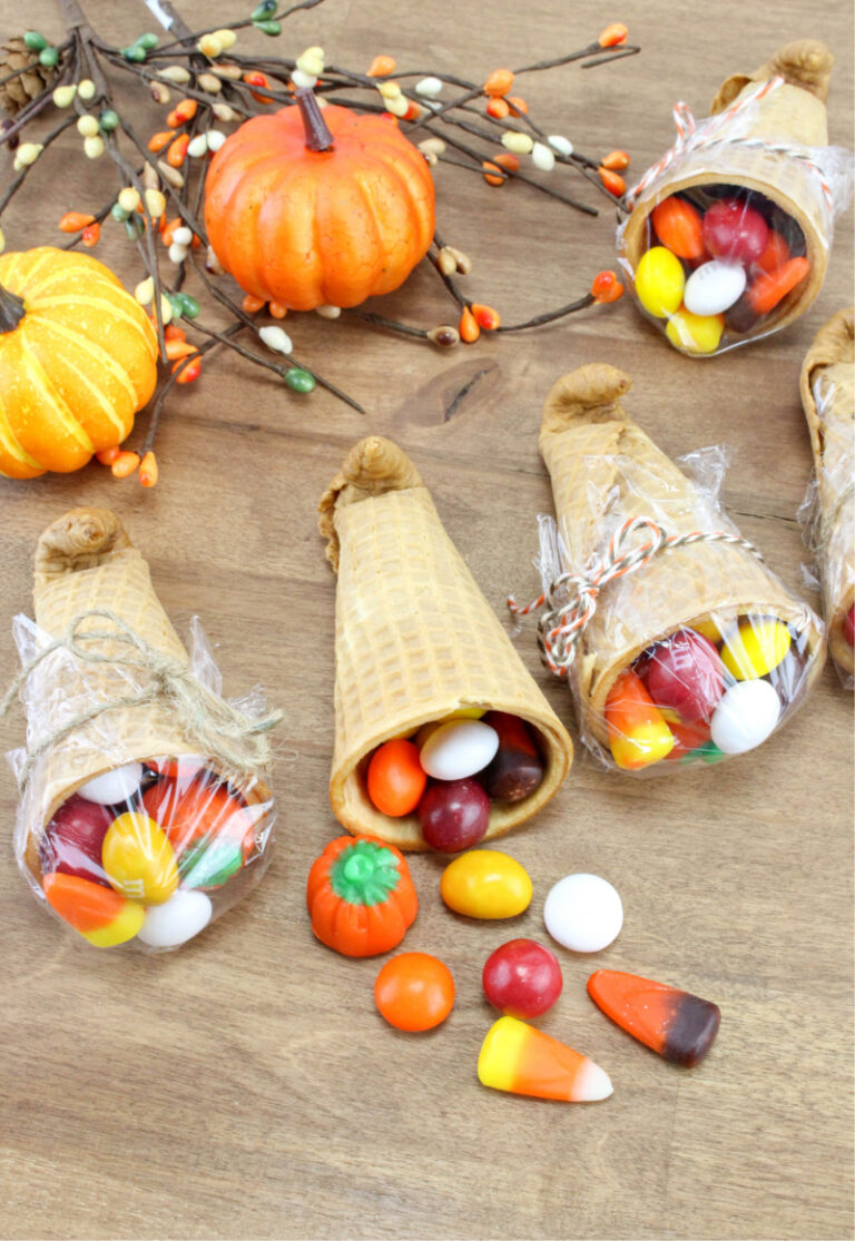 Cornucopia Treats for Kids on Thanksgiving