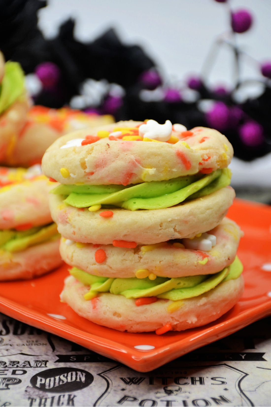 Halloween Spooky Cake Cookies Recipe