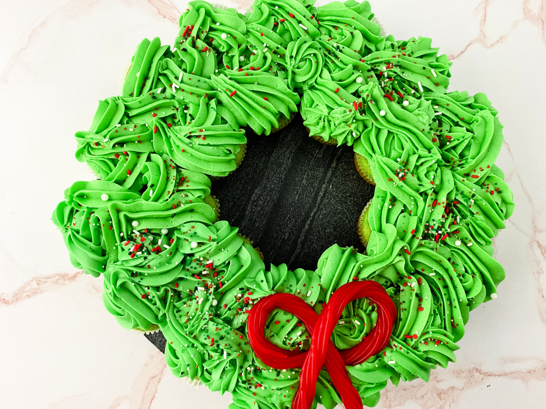 Wreath Pull Apart Cupcakes Recipe