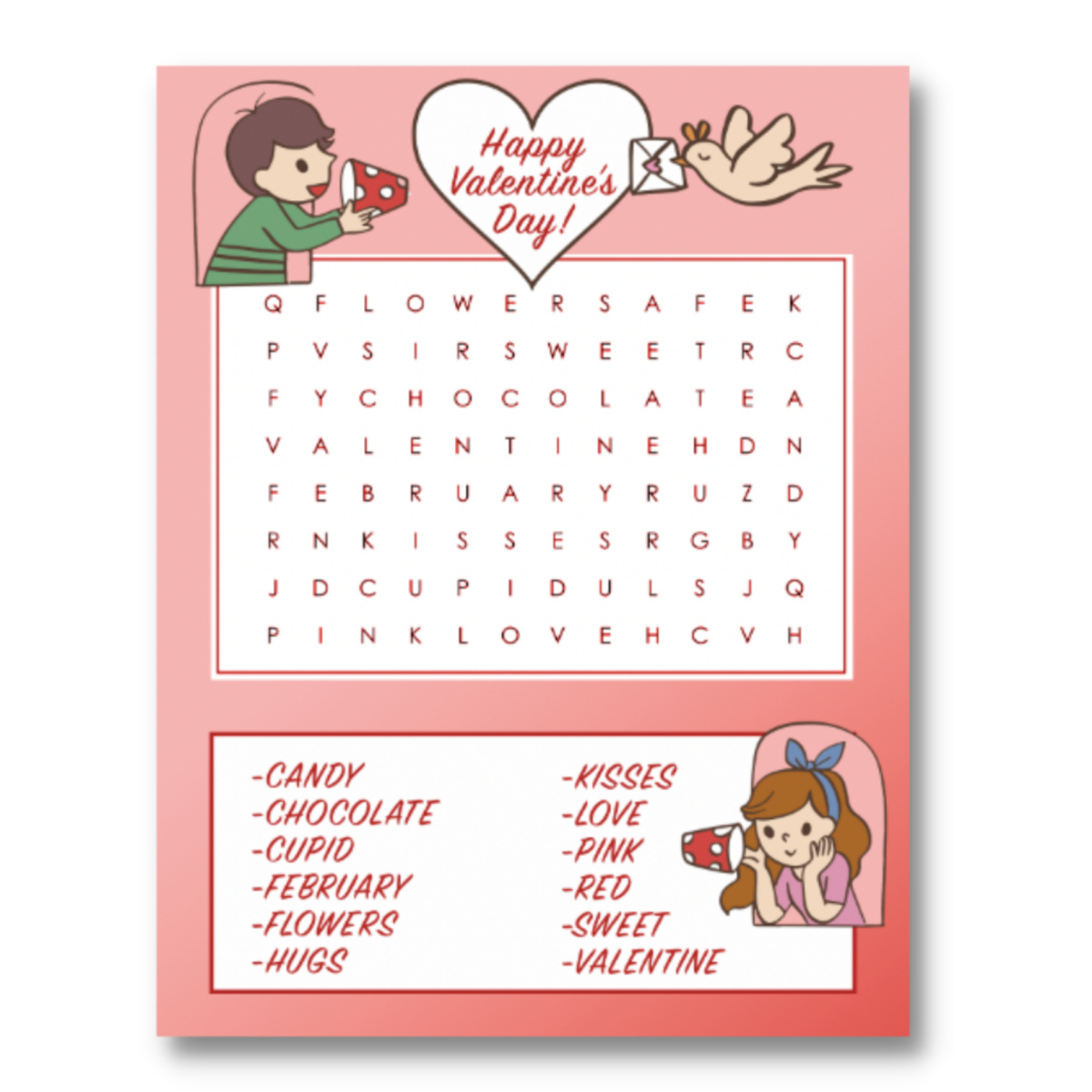 Valentine’s Activity Pack with a Surprise Box Craft