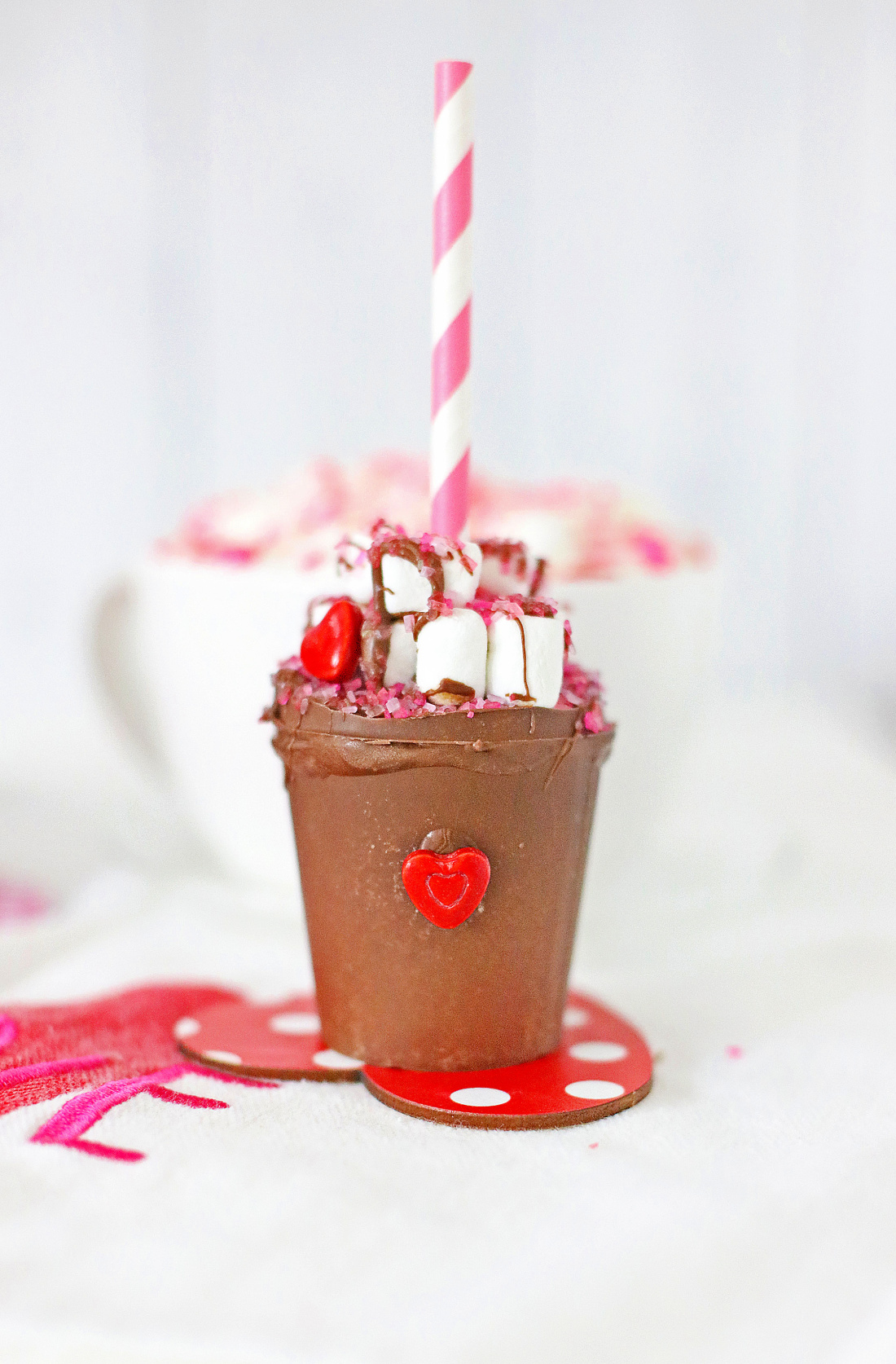 Luscious Valentine’s Day Hot Cocoa Bomb Cups