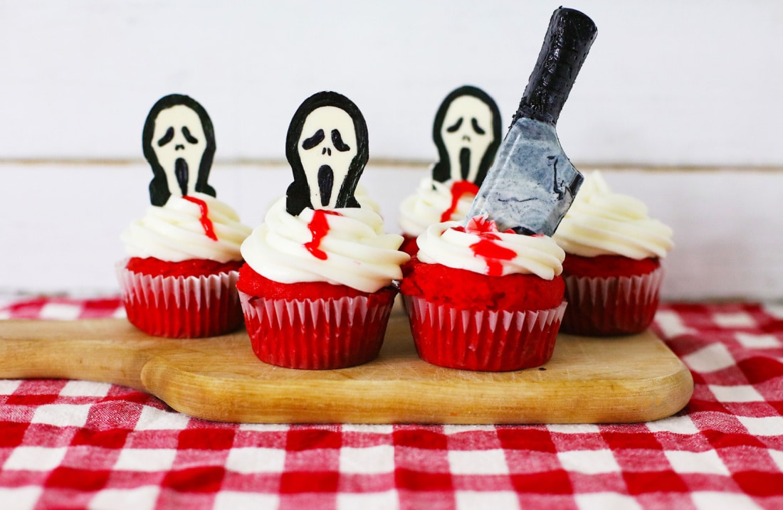 Scary Delicious Scream-Inspired Cupcakes