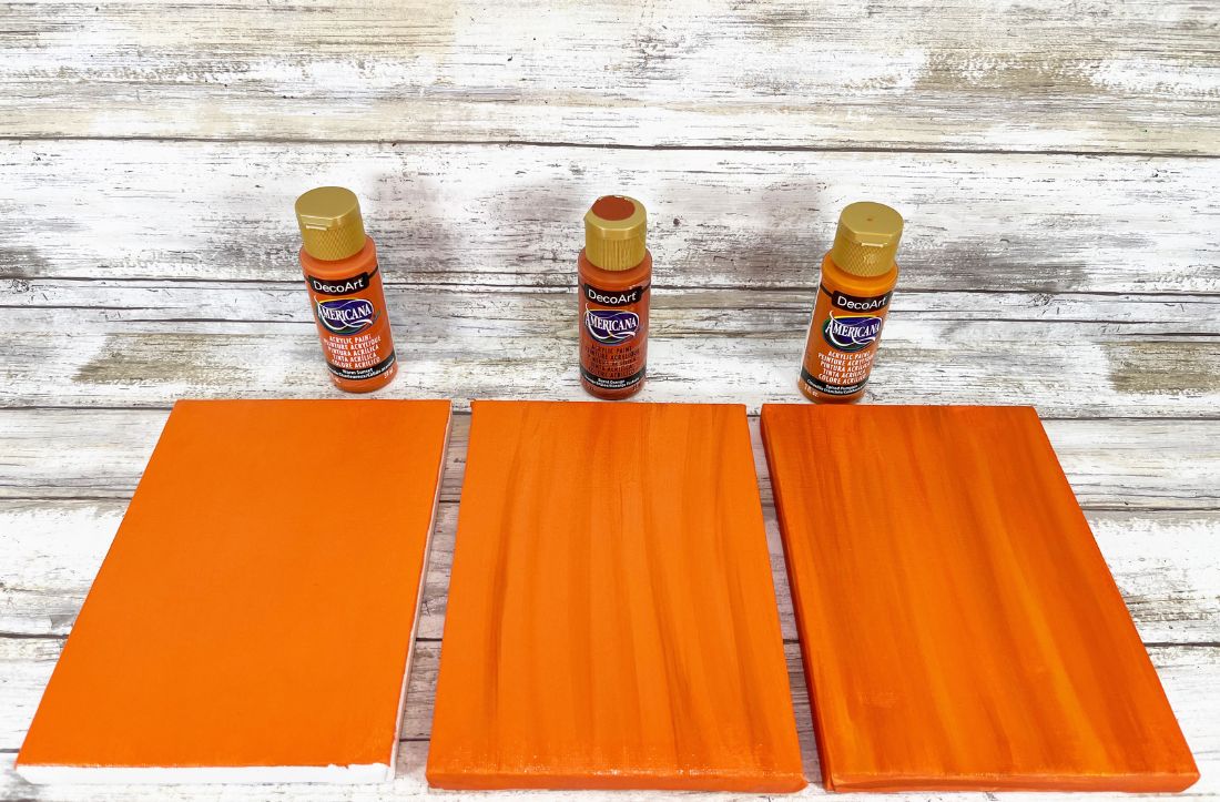 Dollar Store Canvas Jack-O-Lantern Craft