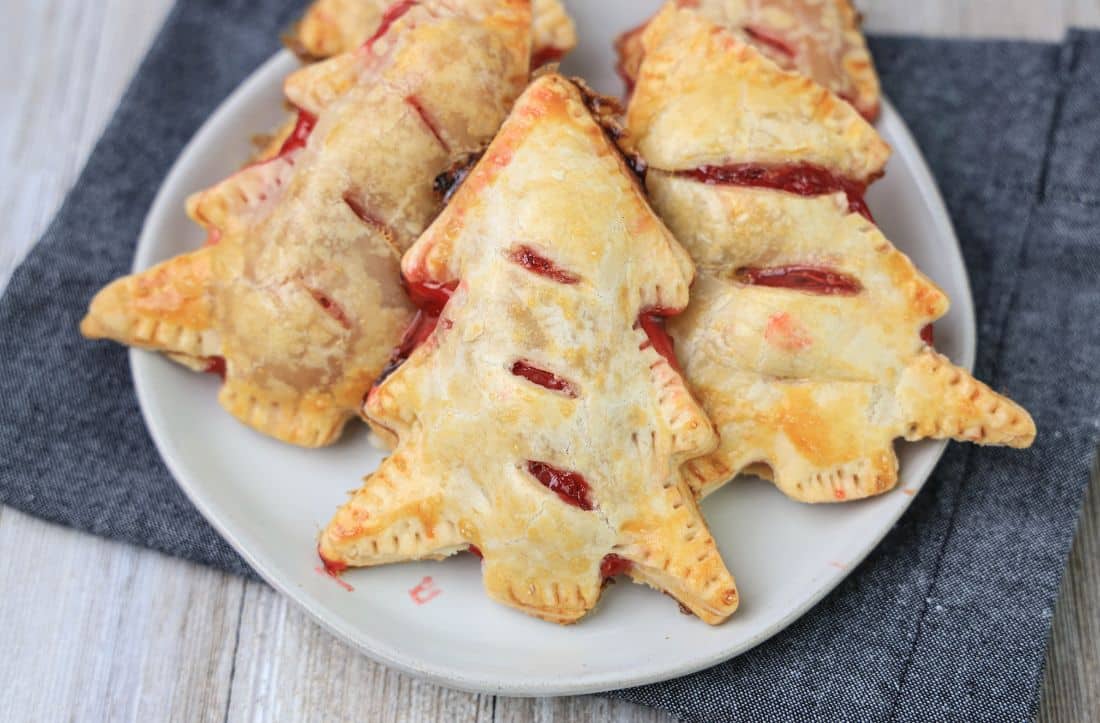 Delicious Christmas Tree Cherry Hand Pies Kellys Thoughts On Things