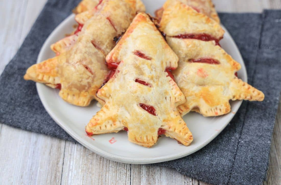 Delicious Christmas Tree Cherry Hand Pies Kellys Thoughts On Things