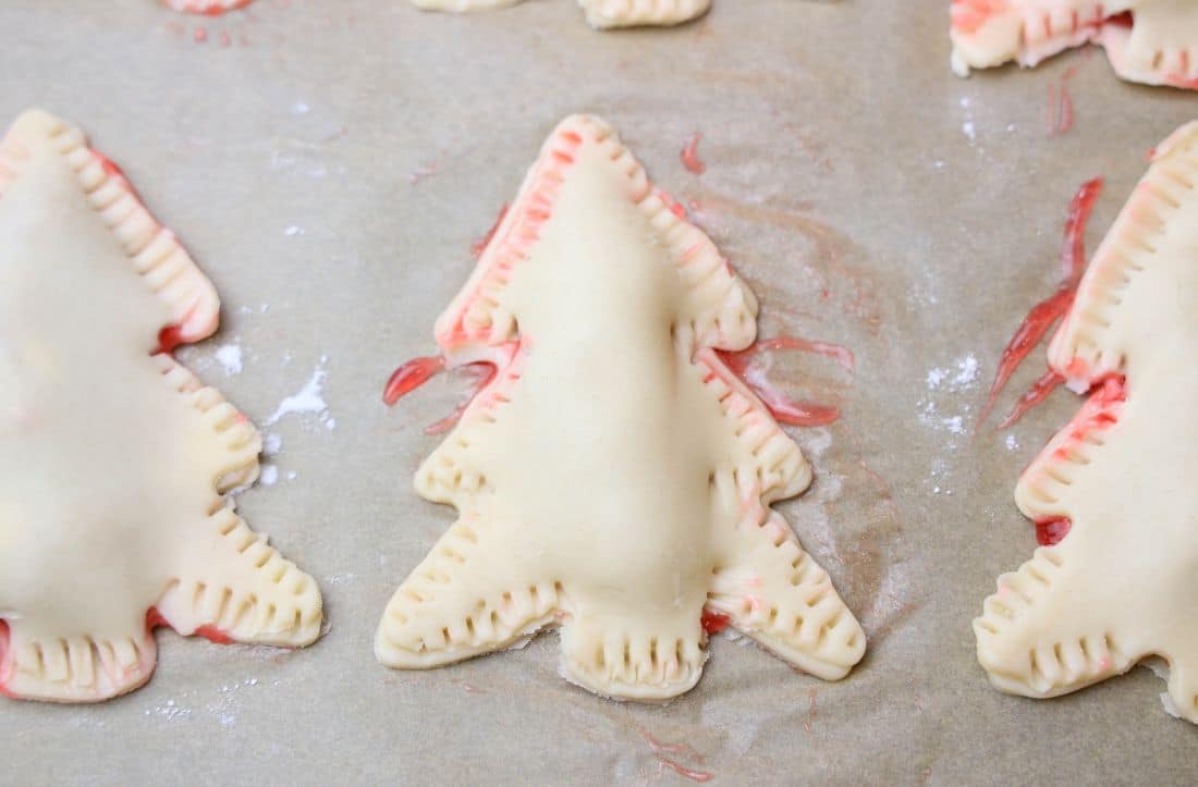 Delicious Christmas Tree Cherry Hand Pies Kellys Thoughts On Things