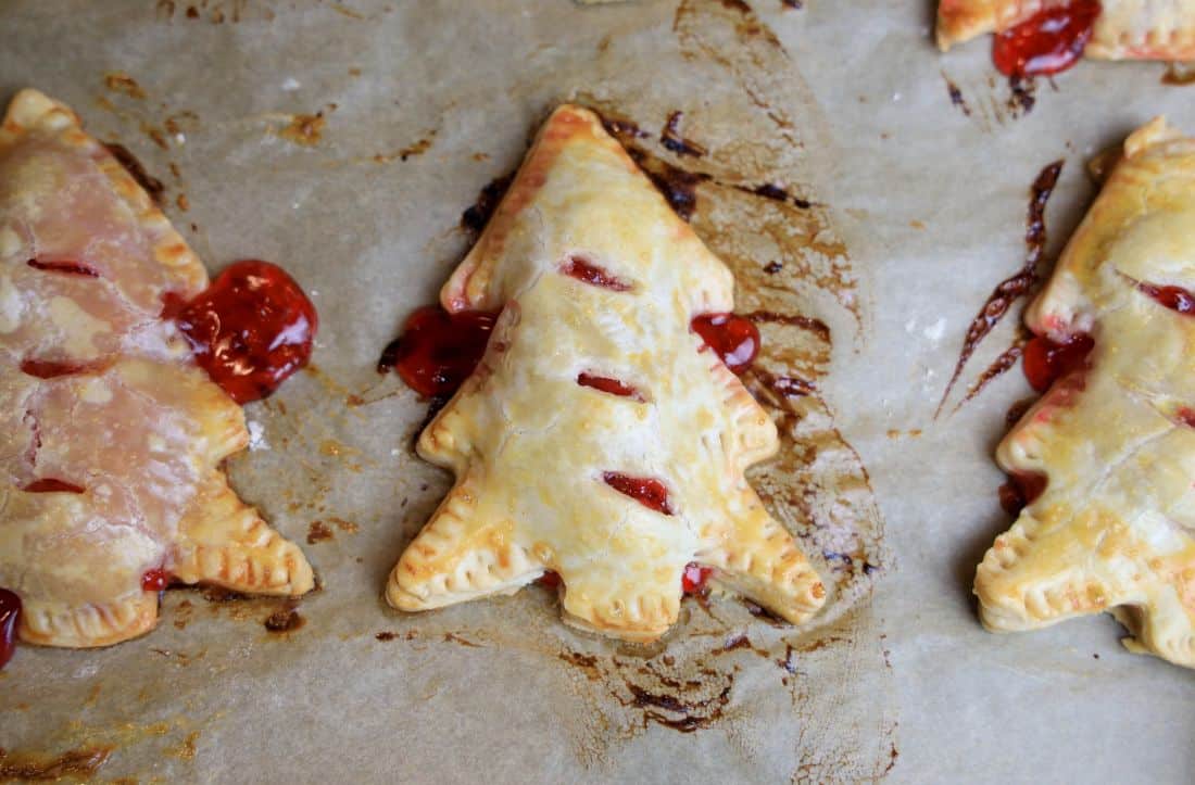 Delicious Christmas Tree Cherry Hand Pies Kellys Thoughts On Things