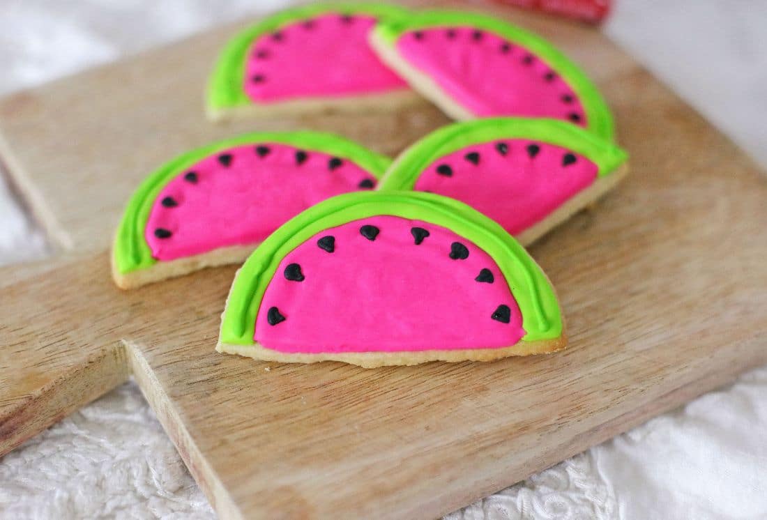 Fun and Colorful Watermelon Cookies